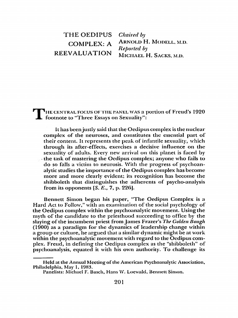 The Oedipus Complex in Psychoanalysis | PDF | Oedipus Complex ...