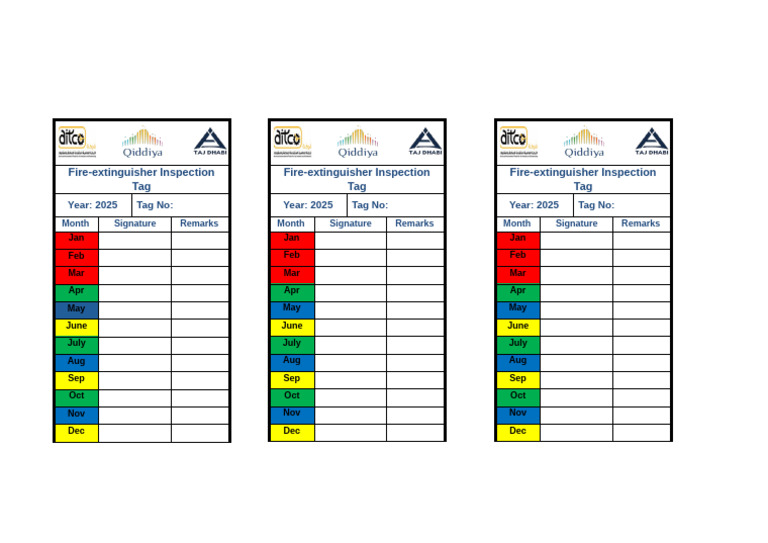 Fire-Extinguisher Inspection Tag | PDF