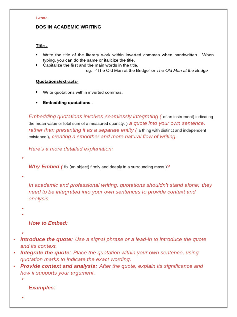 Guidelines For Academic Writing | PDF | Linguistics | Grammar