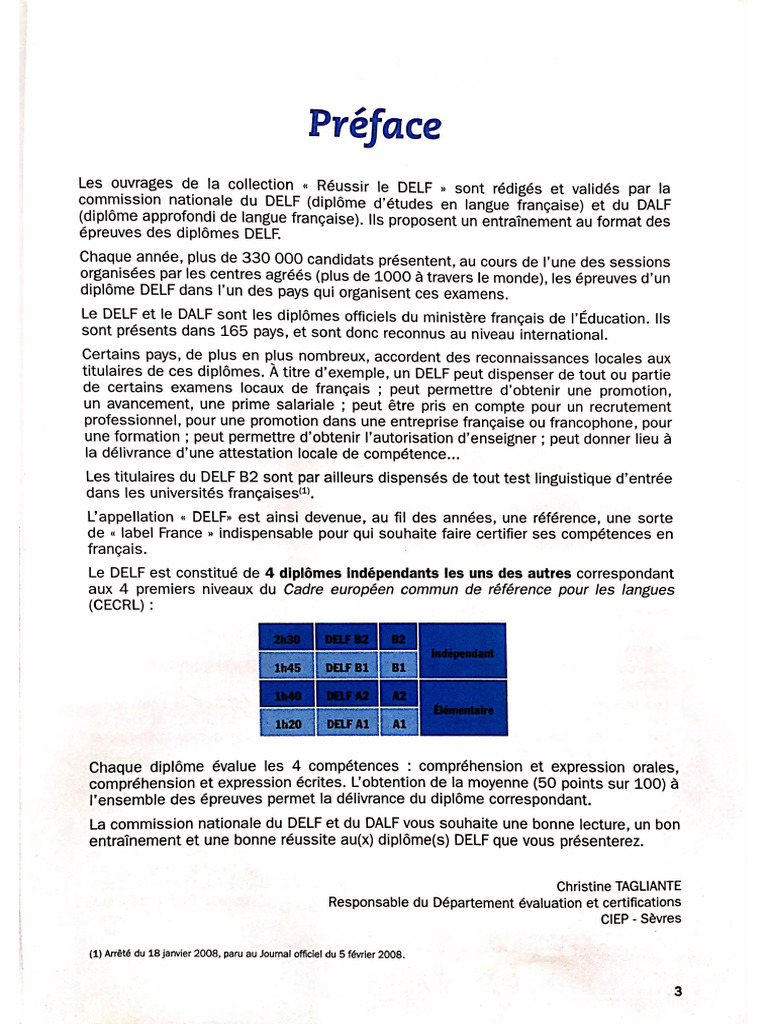 Réussir Le DELF A1 | PDF