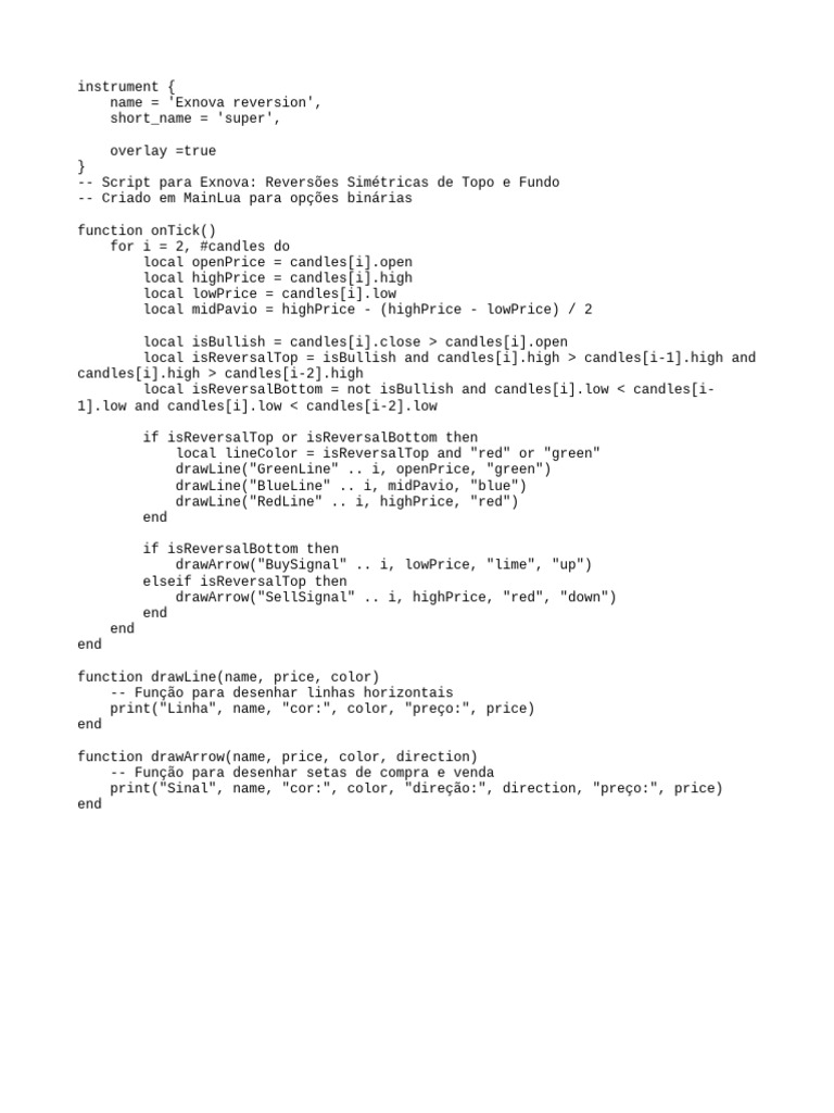 Reversão Exnova | PDF
