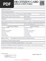 New Food Security Card Application Form | PDF | Computing And ...