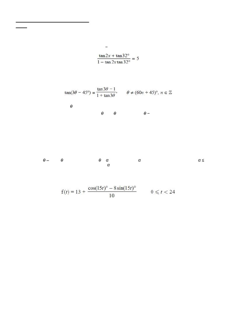 P3 Past Paper Chapter 3-4 - Question | PDF