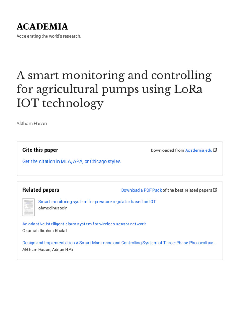 A smart monitoring and controlling | PDF | Modulation | Electronic Circuits