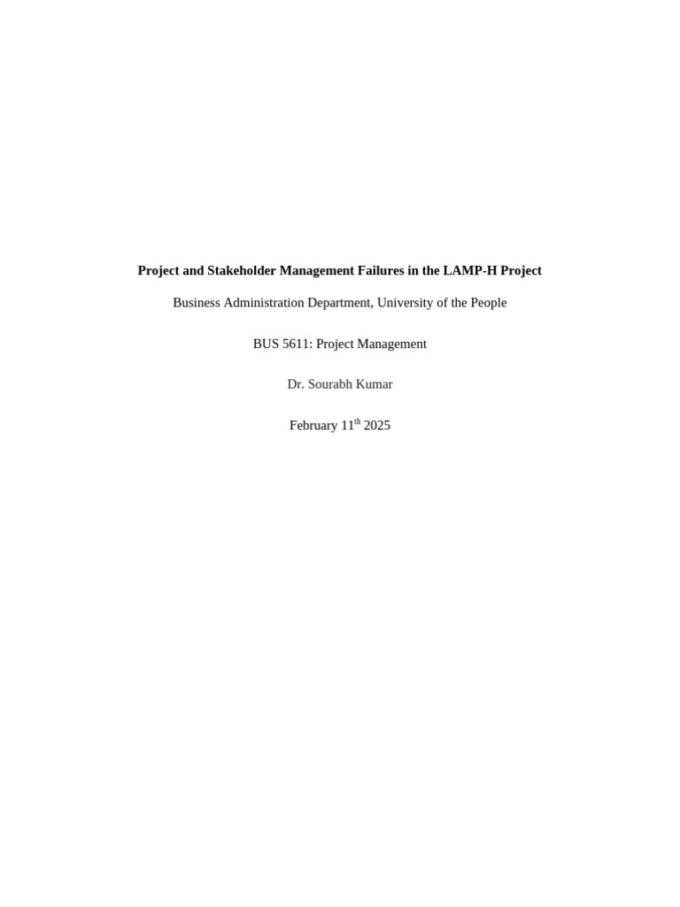Written Assignment Unit 2 | PDF | Project Management | Governance