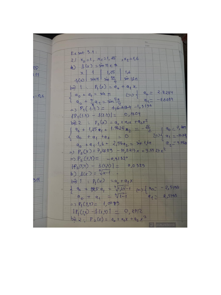 Calculating approximately derivaties and integrals of functions in one variable | PDF
