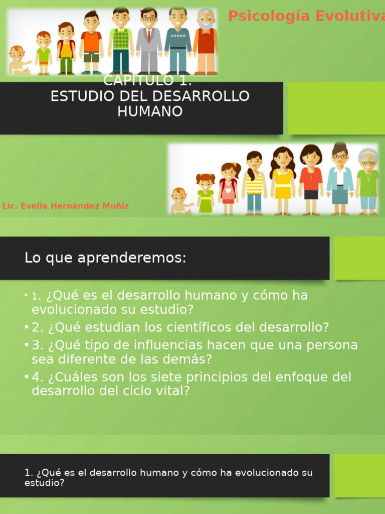 Capítulo 1. Estudio Del Desarrollo Humano: Psicología Evolutiva | PDF