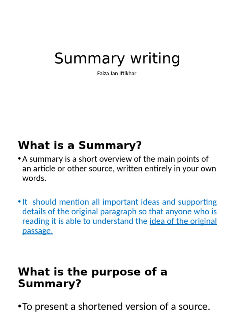 Lecture 9 Summary Writing | PDF | Emotions | Disgust