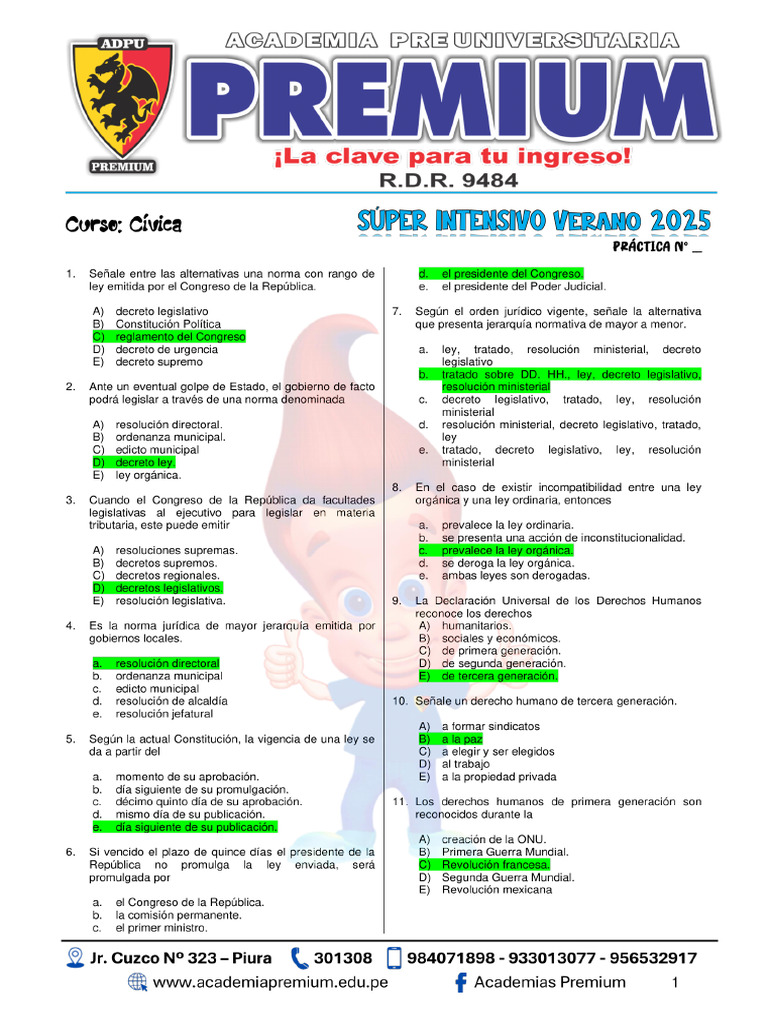 Civica Pre U Ver25 Superint 02 Claves Ok (1) - Unlocked | PDF