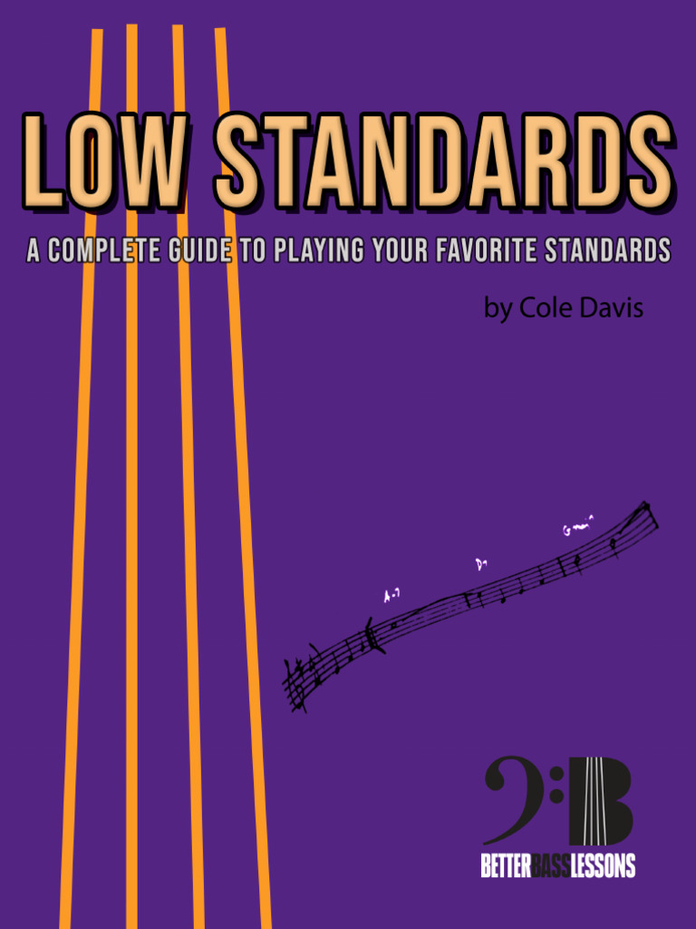 Cole Davis - Low Standards | PDF | Double Bass | Chord (Music)