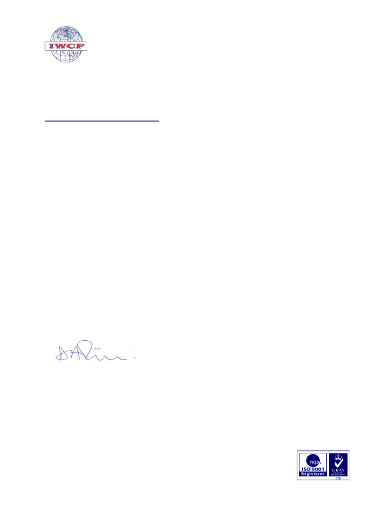 IWCF Drilling Well Control Level 3 Level 4 Syllabus | PDF