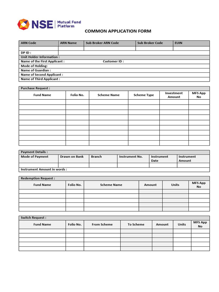 Common Application Form | PDF | Banks | Receipt