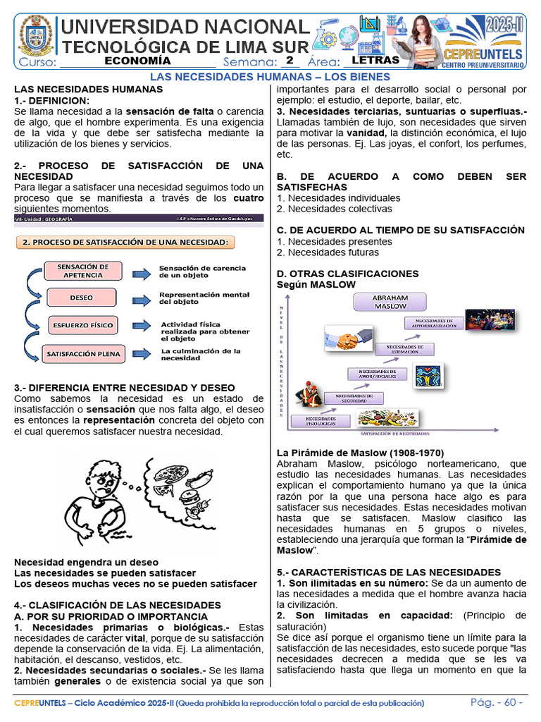 Econ Sem02 2025 II | PDF | Bienes | Oferta y demanda