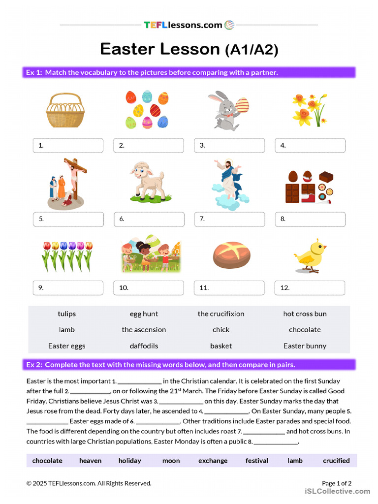 Easter Lesson Plan | PDF