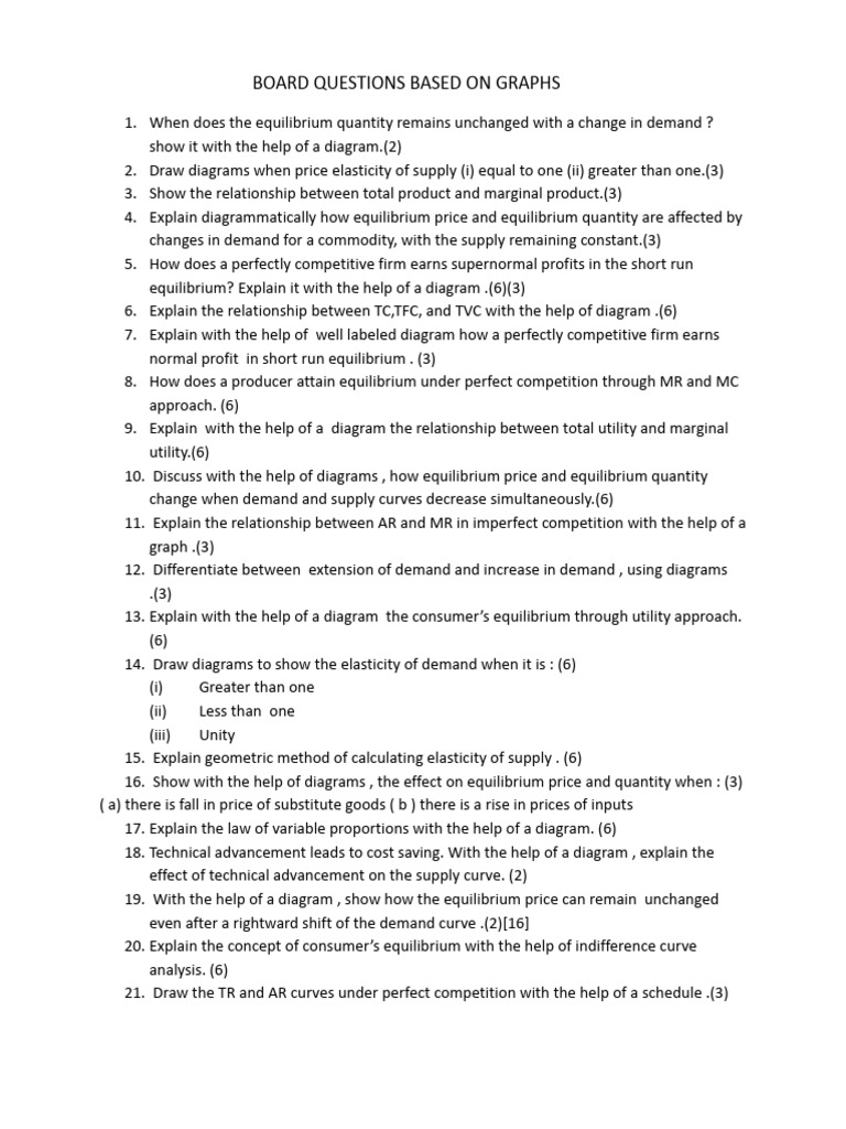 Graph-Based Economic Concepts Explained | PDF | Economic Equilibrium ...