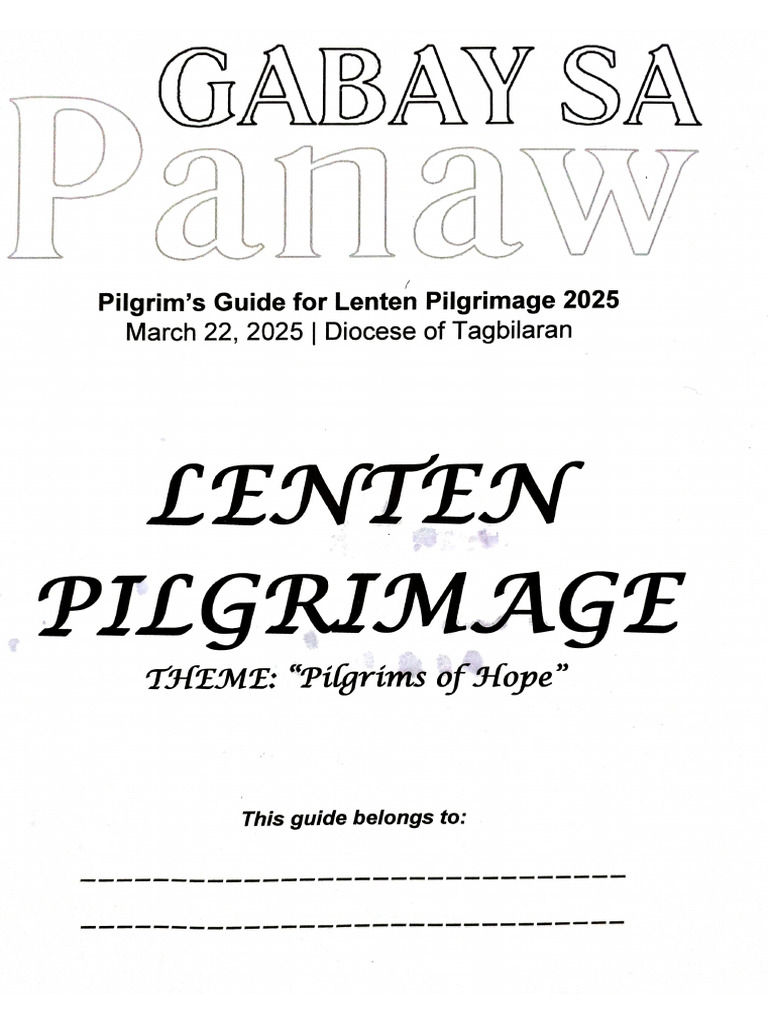 Lenten Pilgrimage Guide | PDF