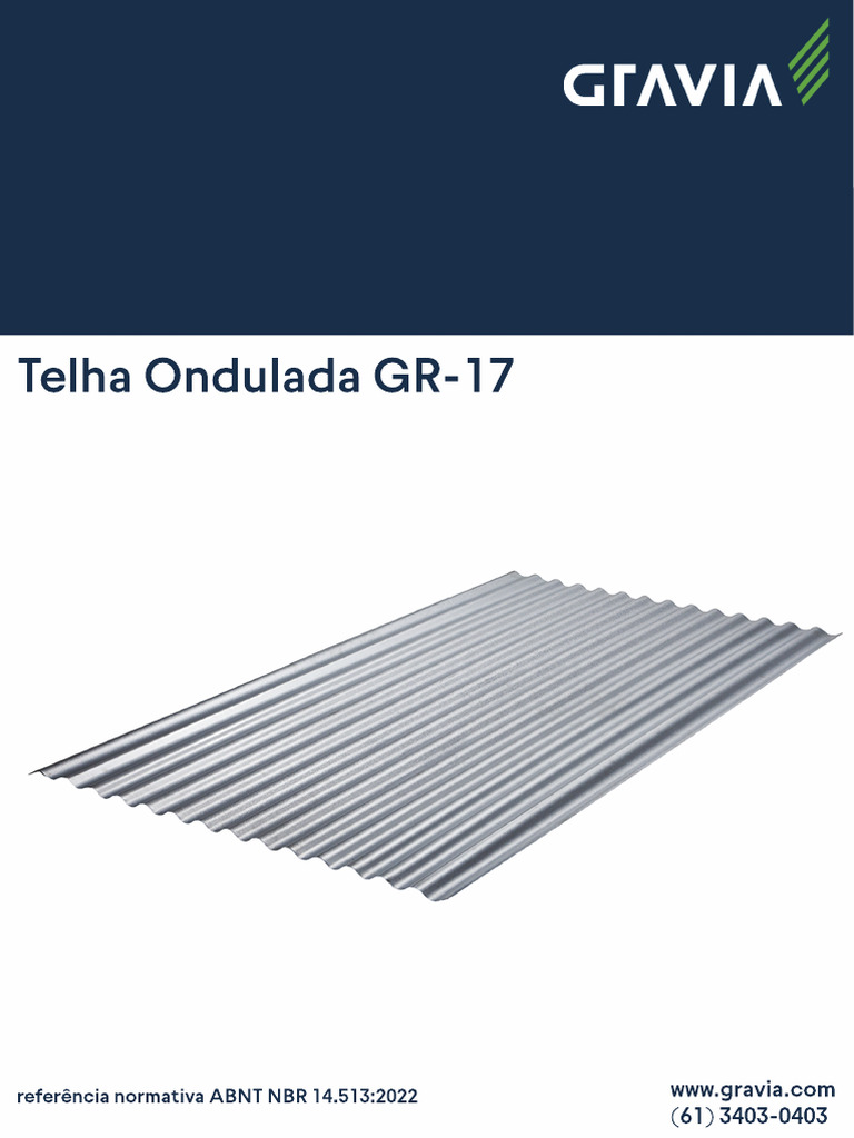 Gravia Catalogo Telha Ondulada GR17 | PDF