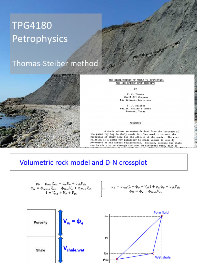 Thomas-Stieber Method in Petrophysics | PDF | Porosity | Applied And Interdisciplinary Physics
