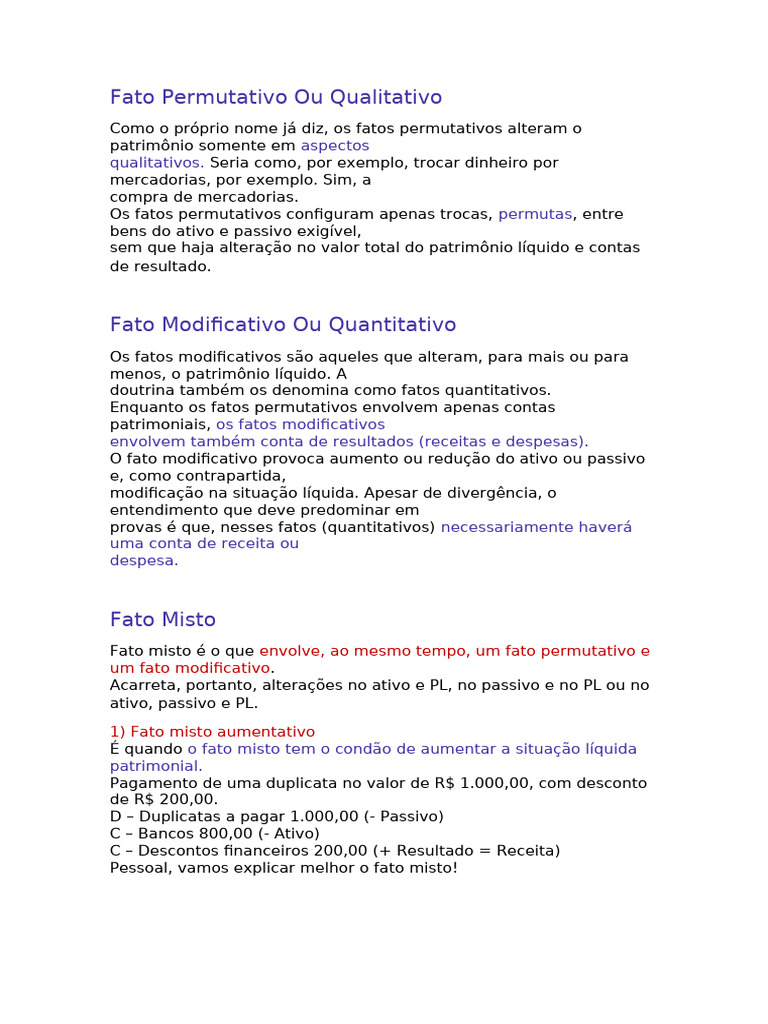 contabilidade meu resumo | PDF | Contabilidade