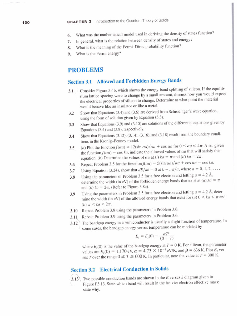 Neamen Prob Ch3 | PDF