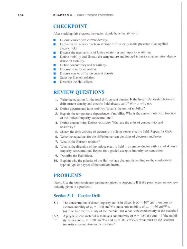 Neamen Prob Ch5 | PDF