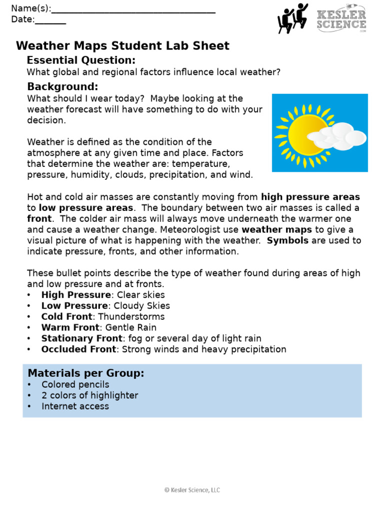 Understanding Weather Maps and Factors | PDF | Weather | Atmospheric ...
