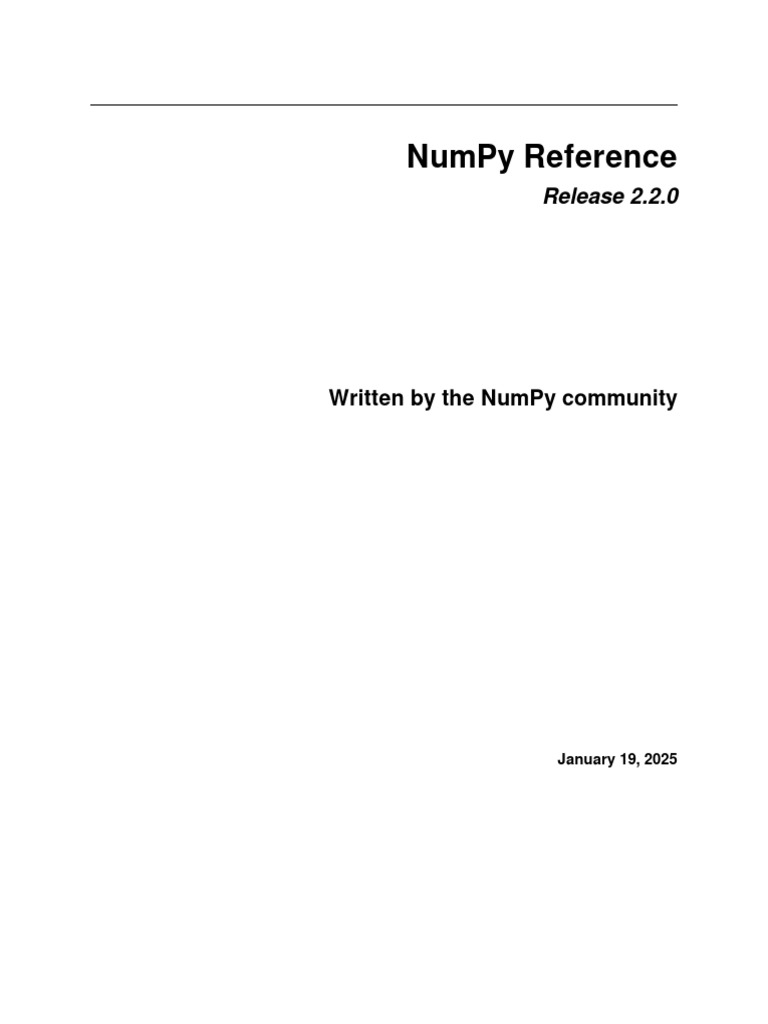 Numpy Ref | PDF | Fast Fourier Transform | Discrete Fourier Transform