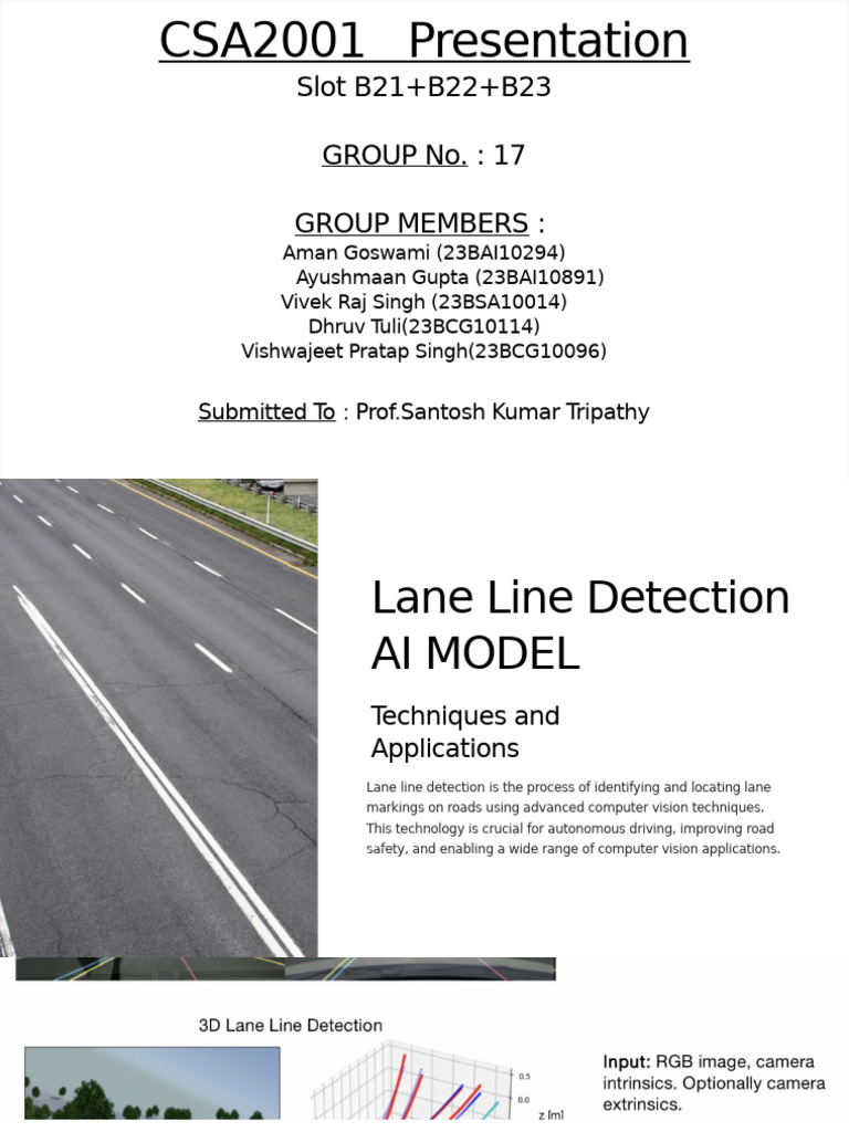 Lane Line Detection AI MODEL | PDF | Computer Vision | Artificial ...
