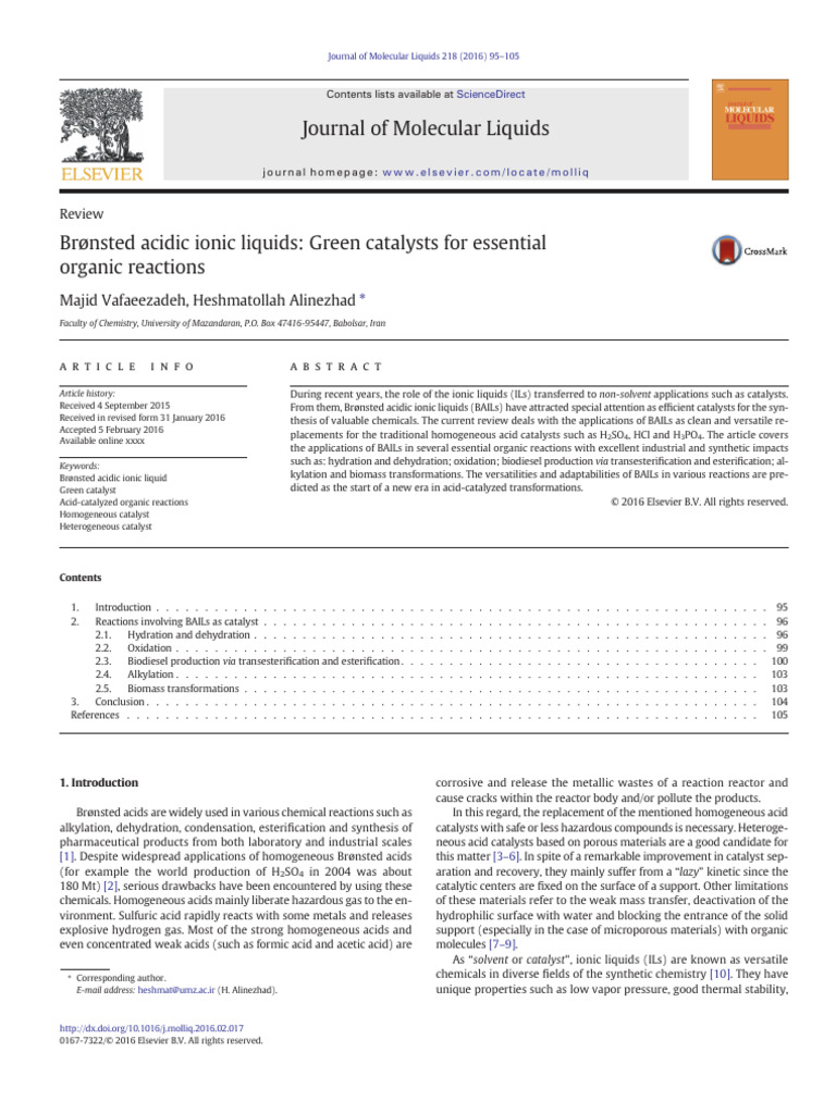 Brosted Il Review | PDF | Catalysis | Chemical Reactions