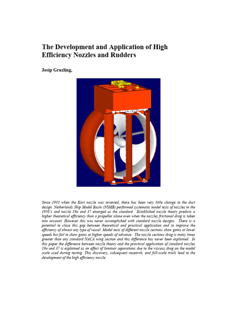 High Efficiency Nozzle Development | PDF | Airfoil | Propeller