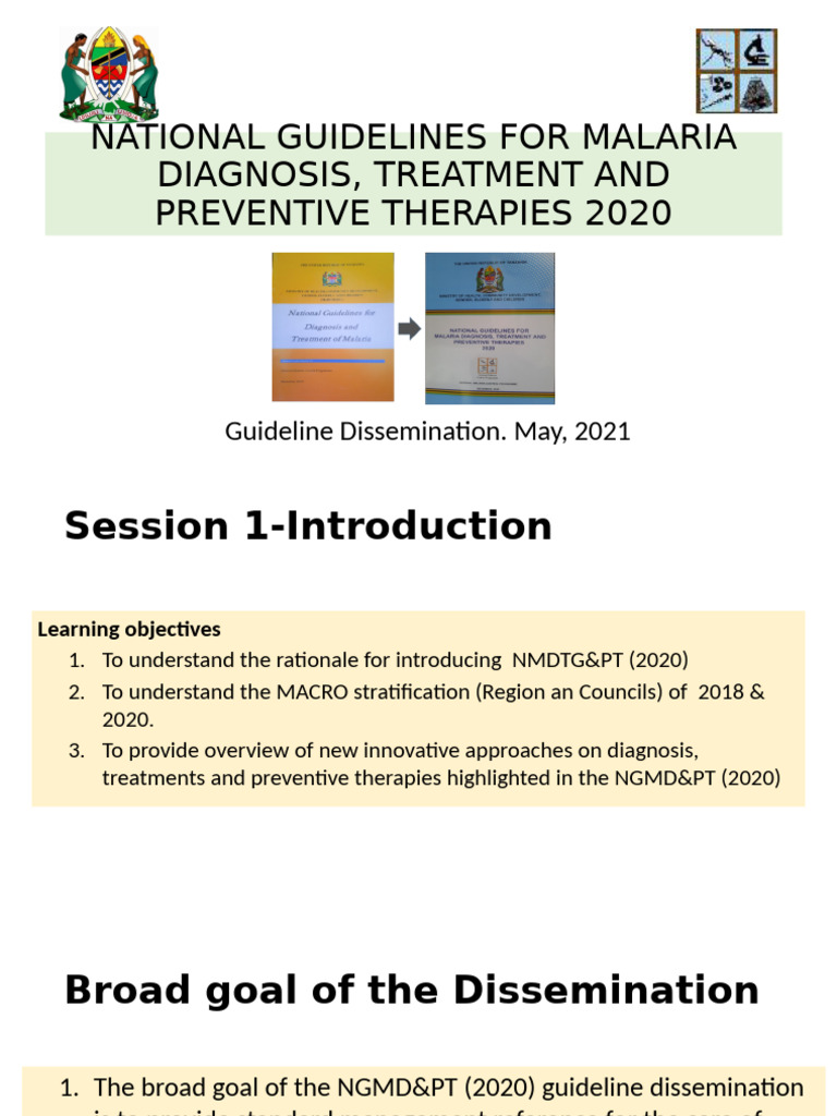 Disseminations PPT Iringa & Mwanza Team Summary - NMCP - 2021 | PDF | Malaria | Infection