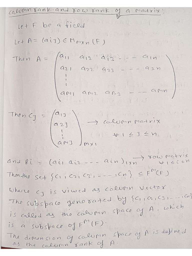 linear algebra important | PDF | Mathematical Objects | Mathematics
