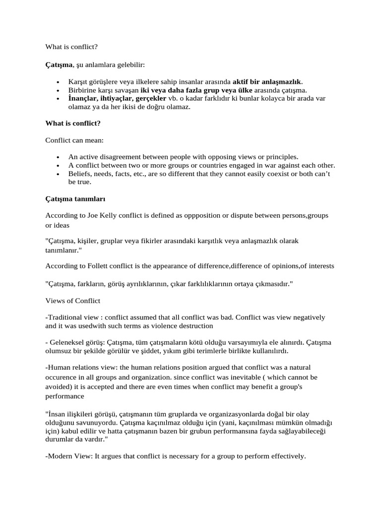 Conflict Resolutions and Peacebuilding | PDF