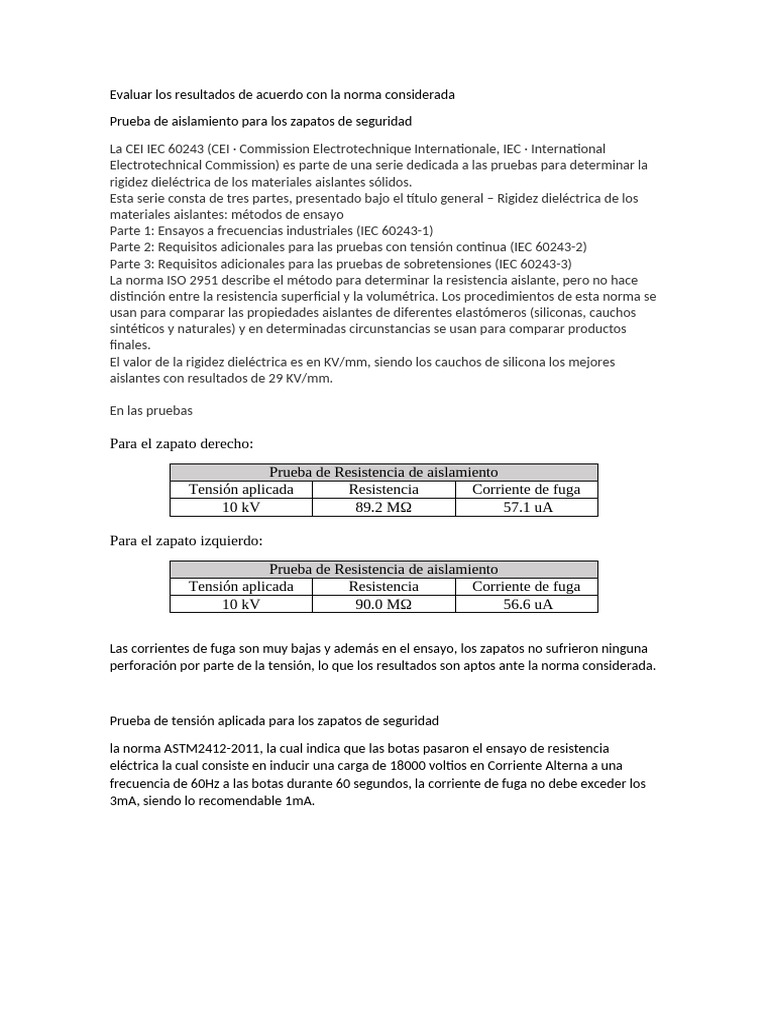 Cuestionario D y E-Circuito de Zapatos | PDF | Aislador (Electricidad) | Corriente eléctrica