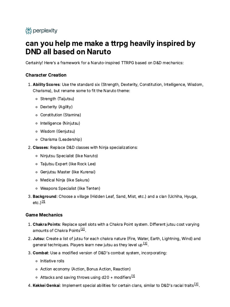 Naruto DND | PDF | Snake