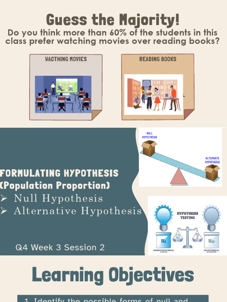 Formulating Hypotheses in Statistics | PDF | Hypothesis | Null Hypothesis
