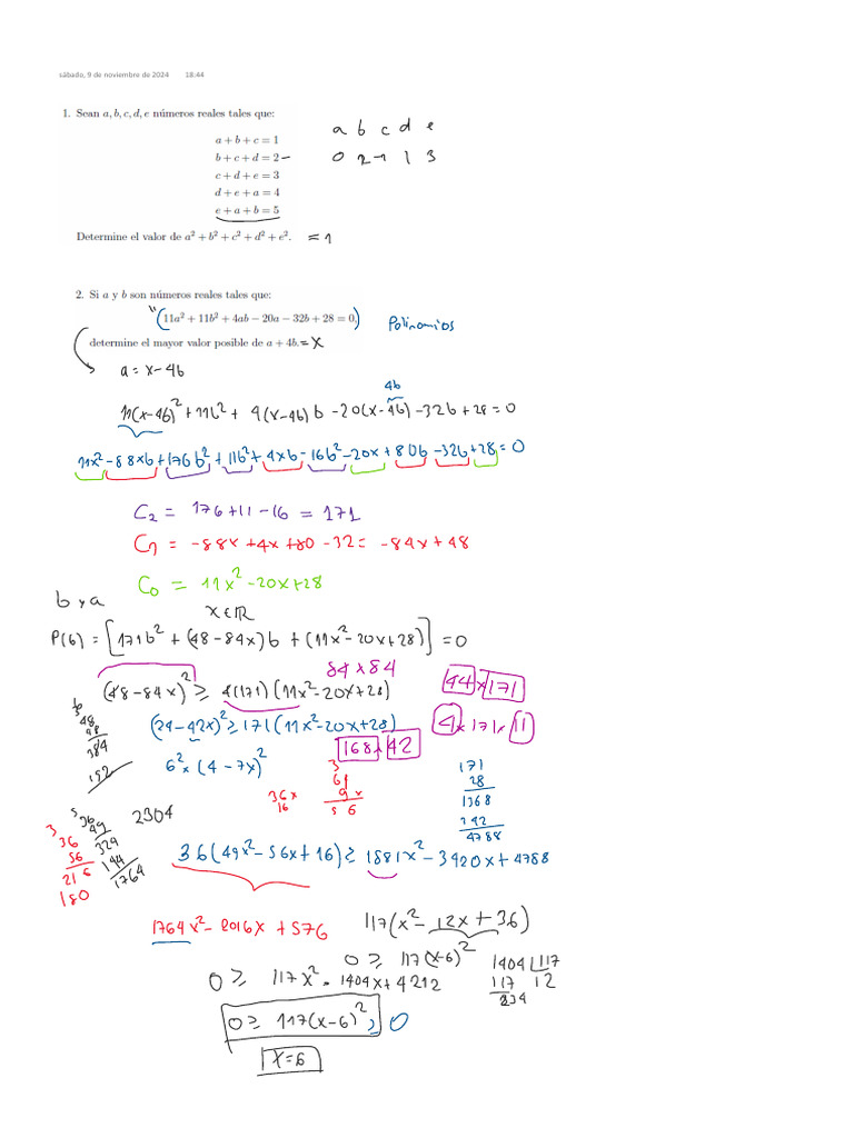 Soluciones Miscelánea 2 | PDF
