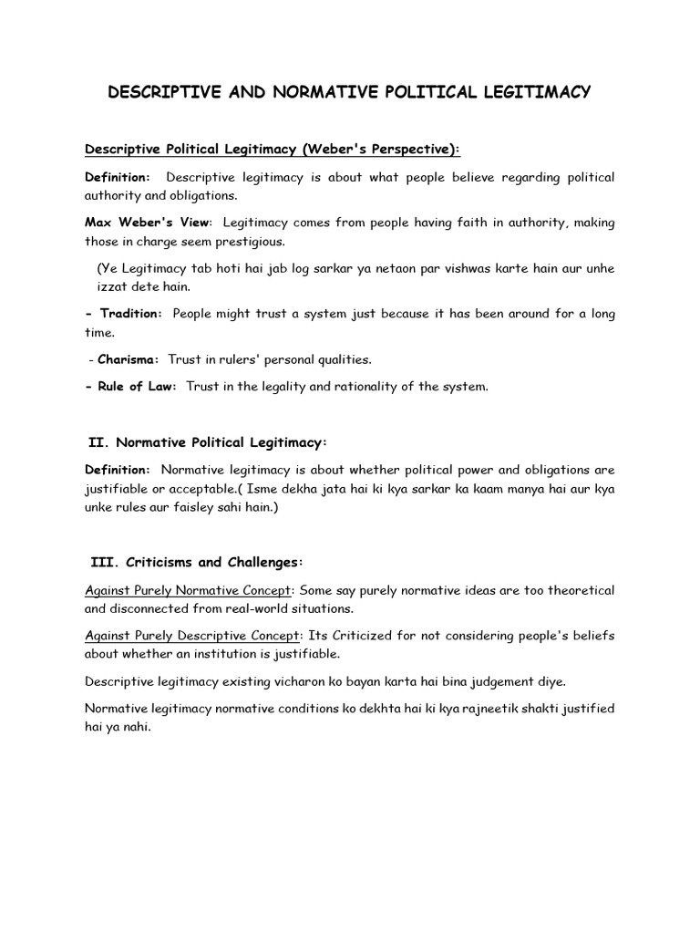 Understanding Political Legitimacy | PDF