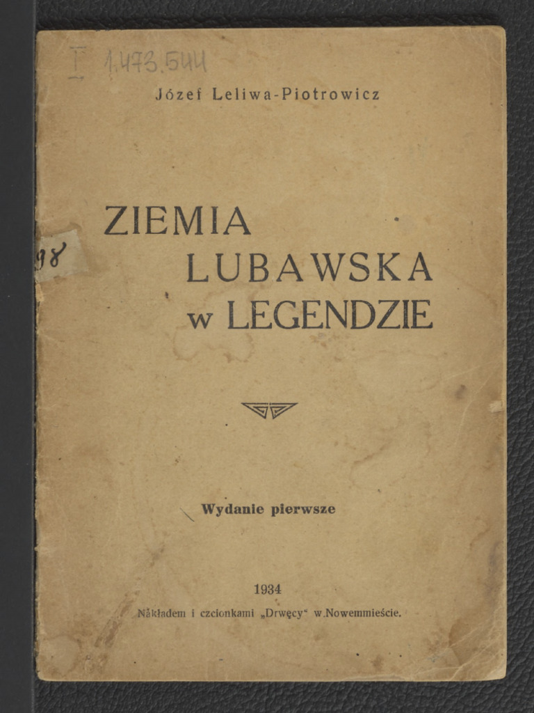 Ziemia Lubawska W Legendzie - Piotrowicz J | PDF