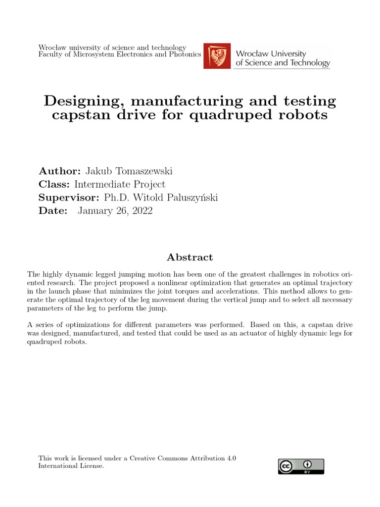 Capstan Drive | PDF | Force | Kinematics