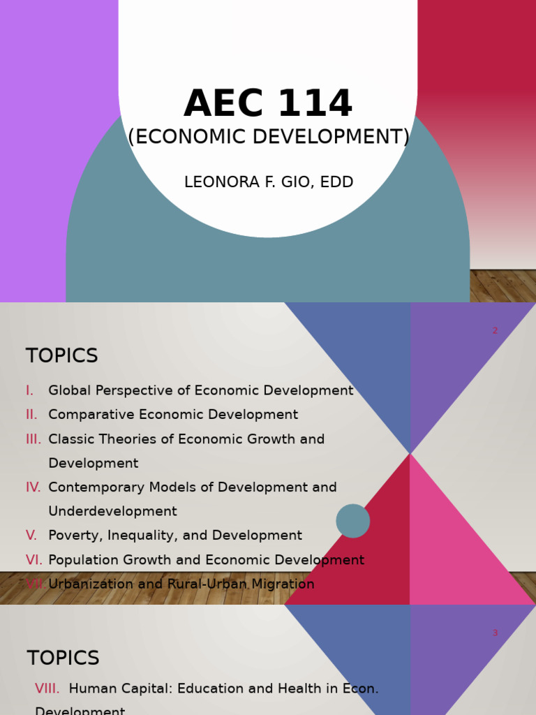 AEC+114+ (EconDev) + +I+-+Econ+Dev+A+Global+Perspective | PDF ...
