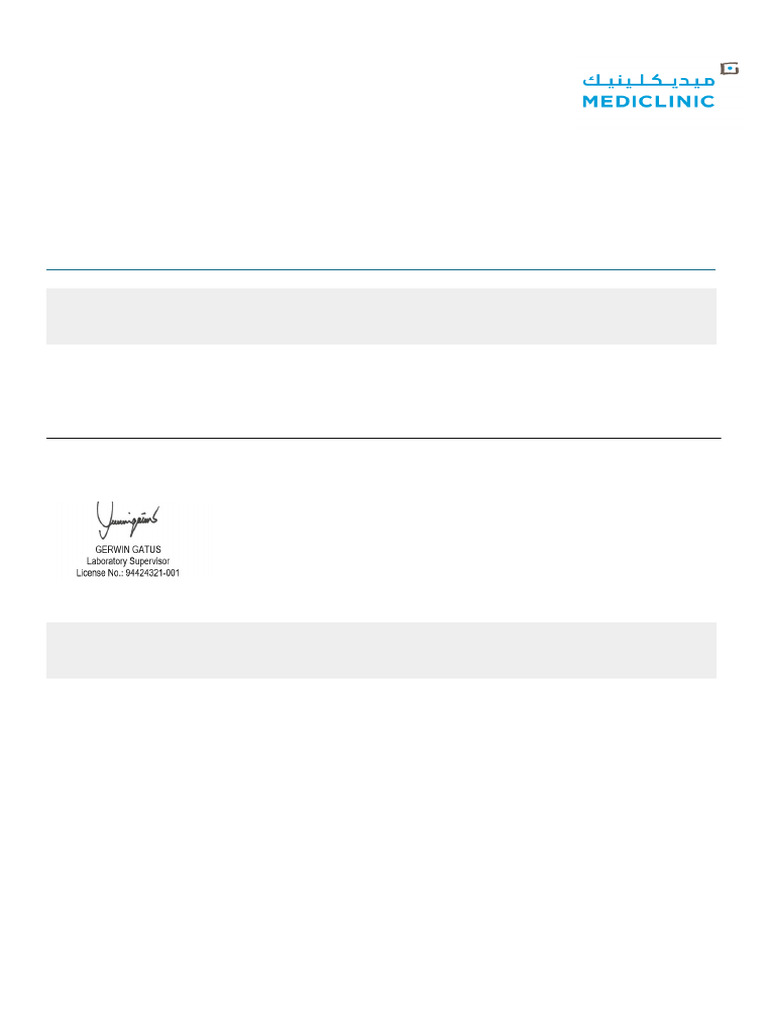 CRP Quantitative Test Results | PDF | Medicine | Medical Tests