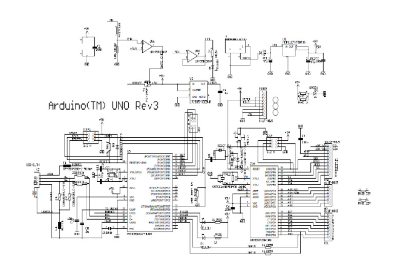 Schéma Électrique de La Carte Arduino UNO | PDF