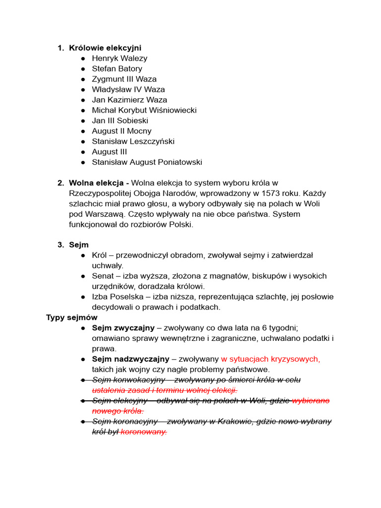 Wolna Elekcja | PDF