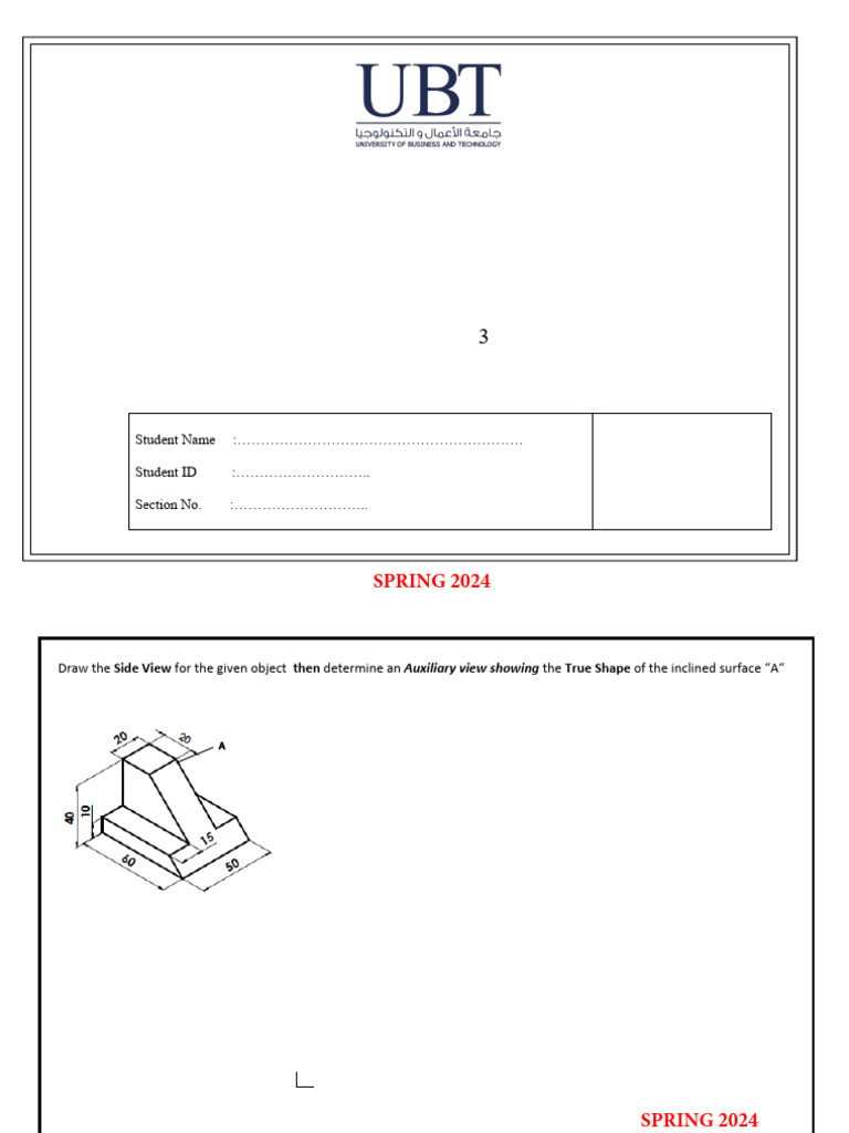 Sketchbook 3 - Auxiliary View | PDF