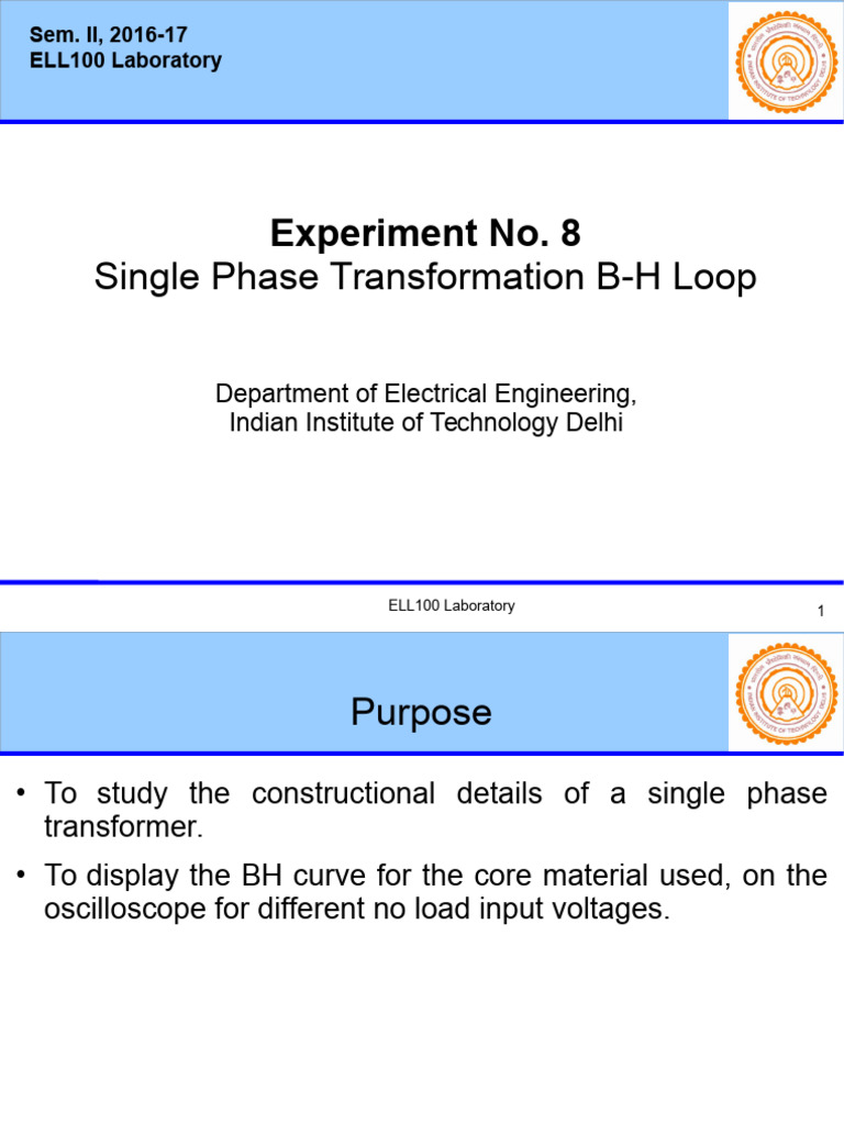 B-H Curve Analysis in Transformers | PDF | Transformer | Hysteresis