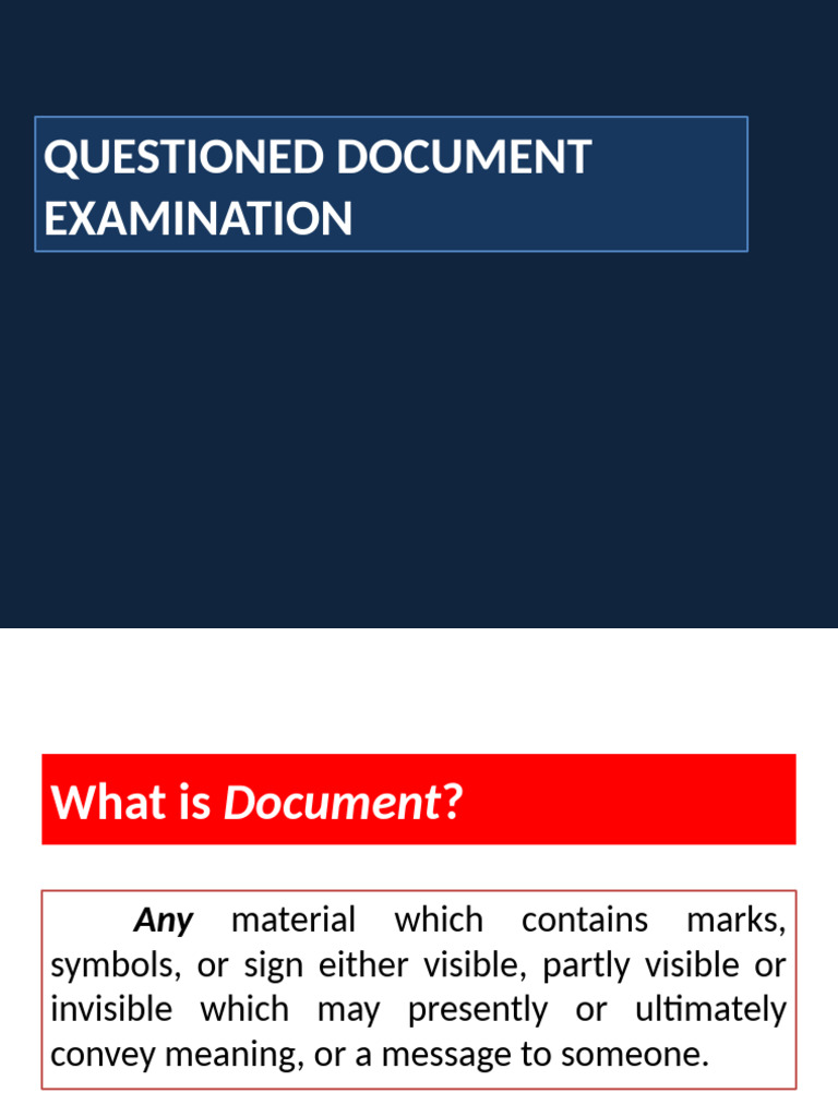 Questioned Document Examination | PDF | Arrest | Falsifiability