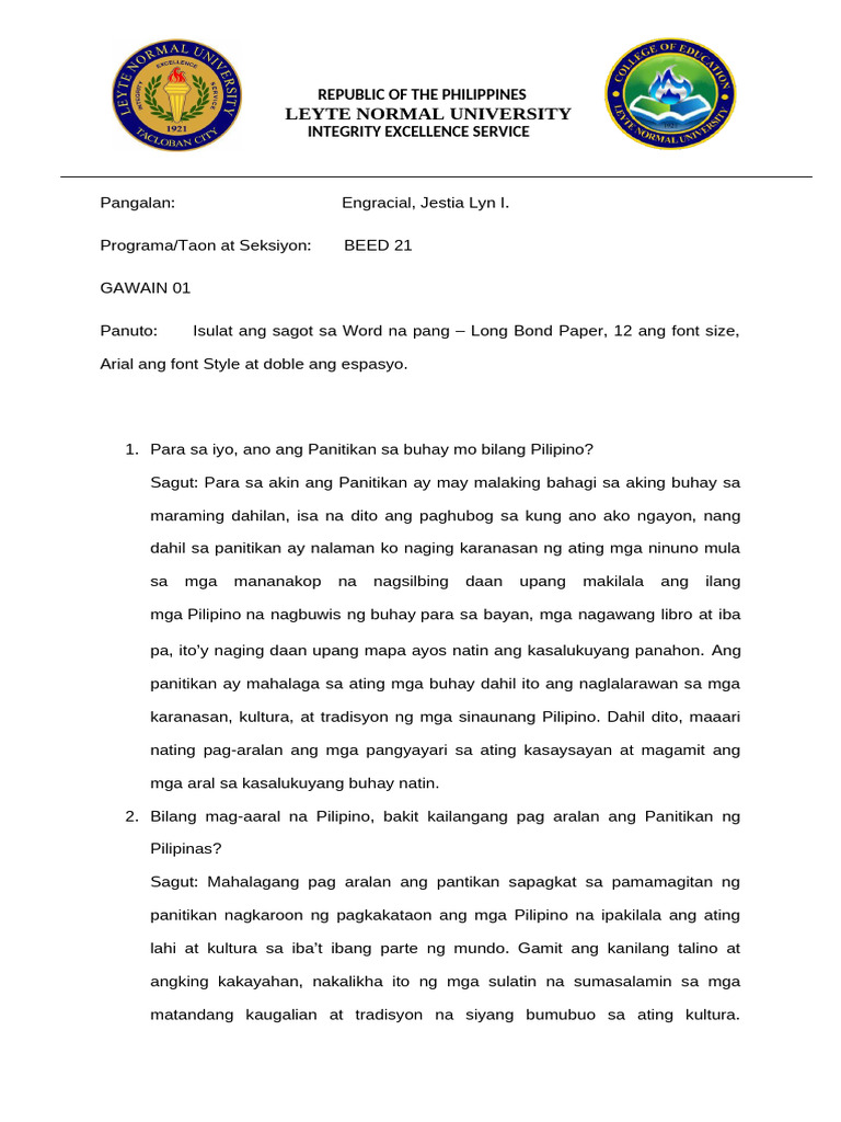 EE 21 G01 Engracial, Jestia Lyn I. | PDF