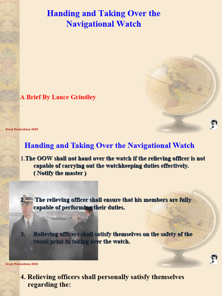 WATCH - Handing and Taking Over The Watch | PDF | Shipping