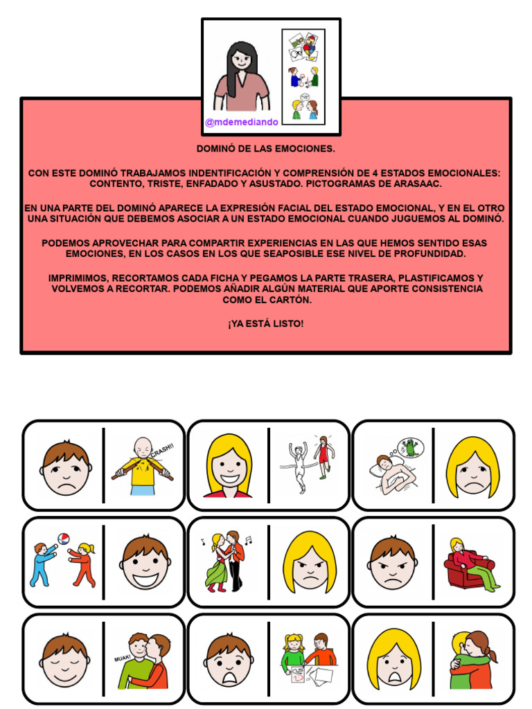 Domino Emociones | PDF
